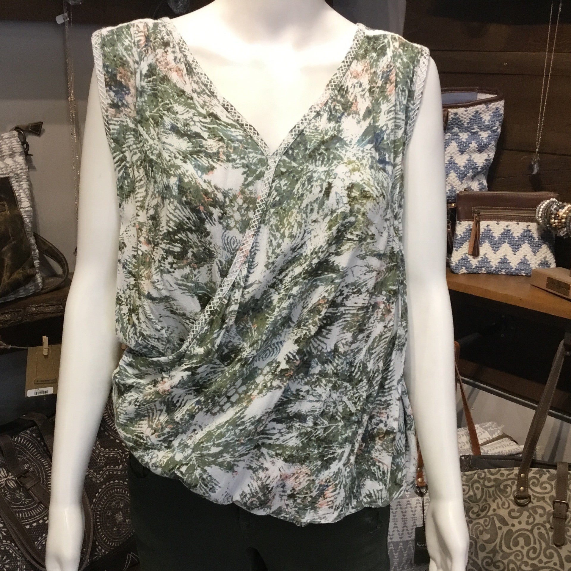 Fiona Cross Front Tank | Brooklyn & Co BOUTIQUE